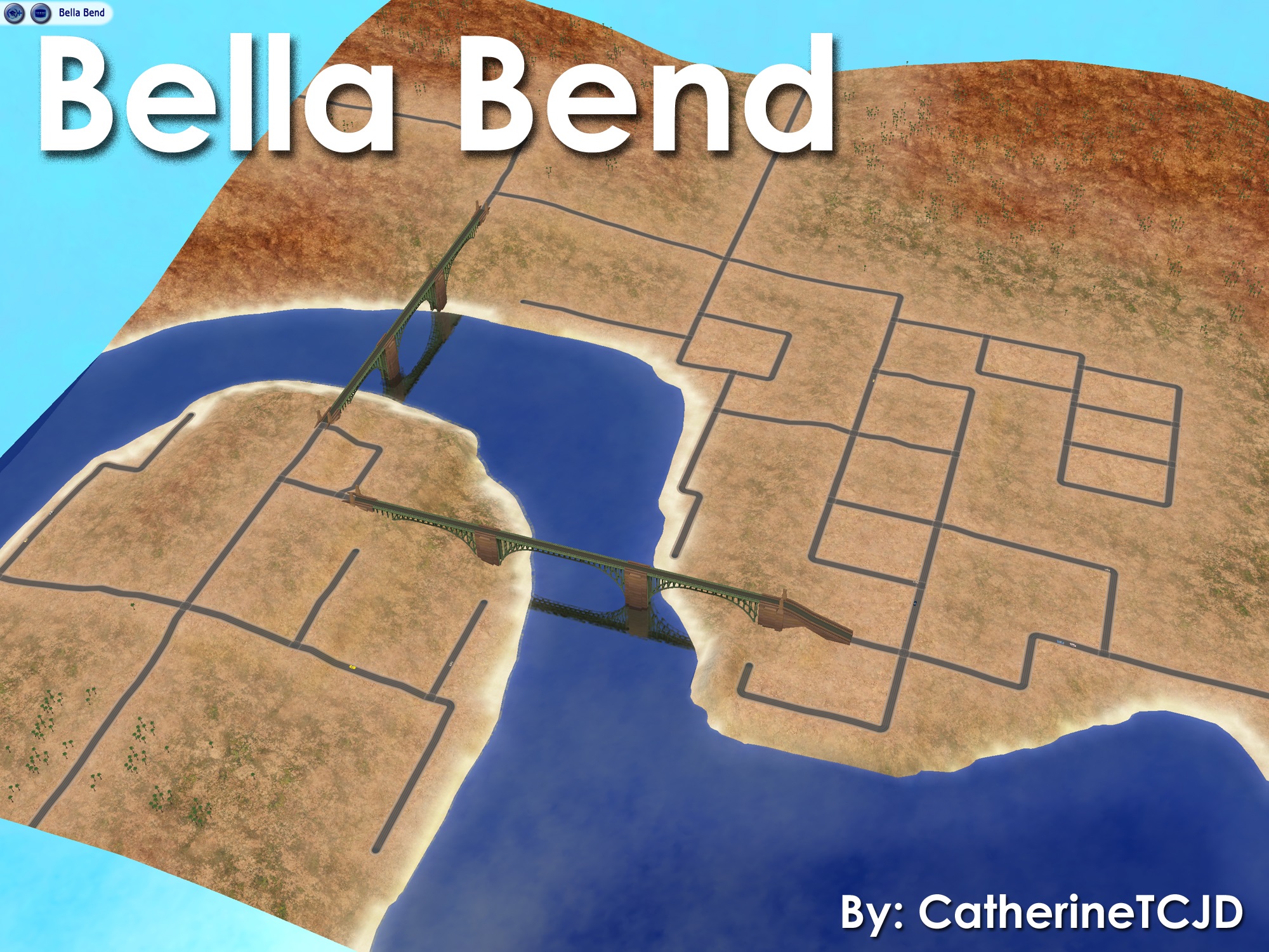 Simblr.cc - Bella - a megahood project: Bella Bend ~ A Riverside Map ...