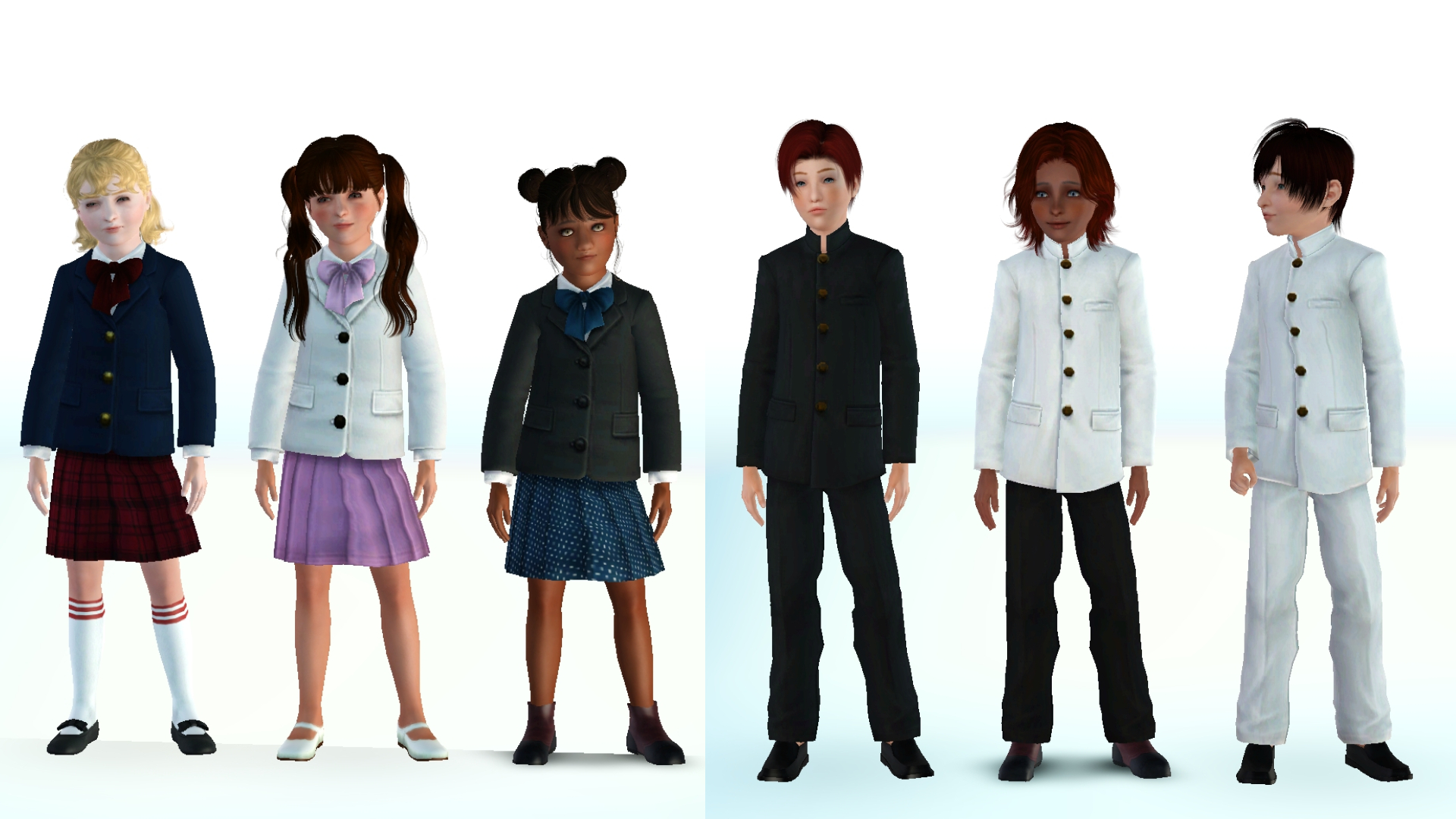 Simblr.cc - 4t3 Conversions: 4t3 Snowy Escape - Child School Uniforms