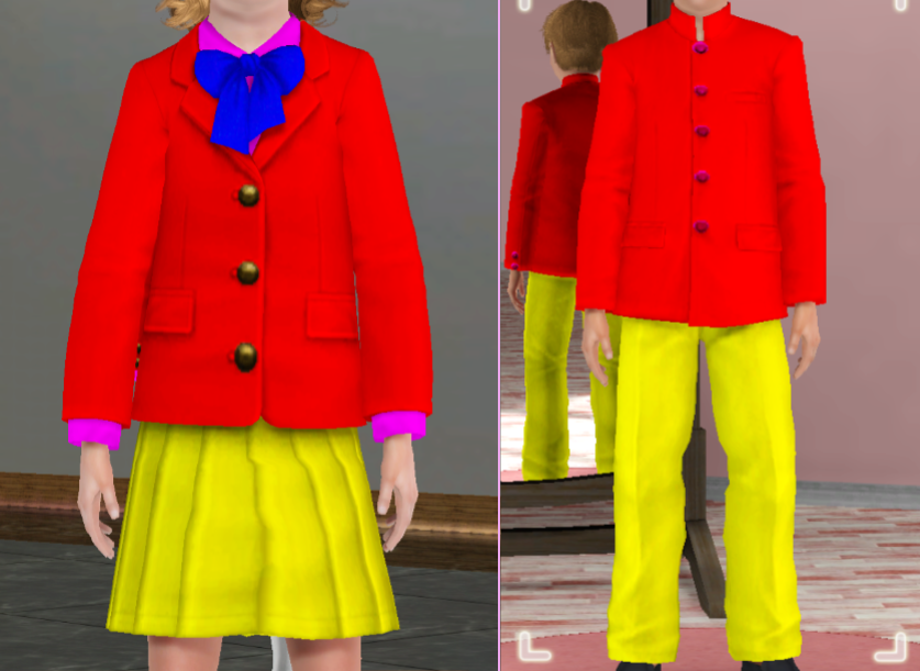 Simblr.cc - 4t3 Conversions: 4t3 Snowy Escape - Child School Uniforms