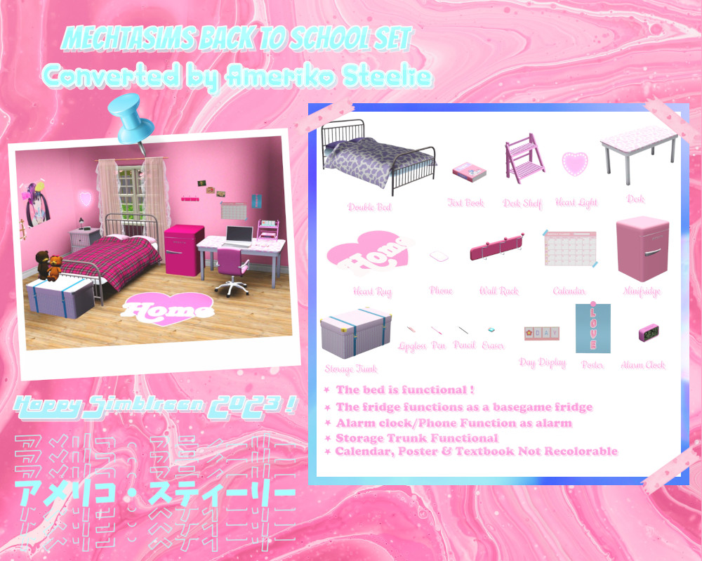 Simblr.cc - 4t3 Conversions: 4t3 Mechtasims - Back to School Set