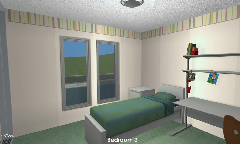 Simblr.cc - Modest 4B Ranch: MidCentury Design on a 2-Step Foundation