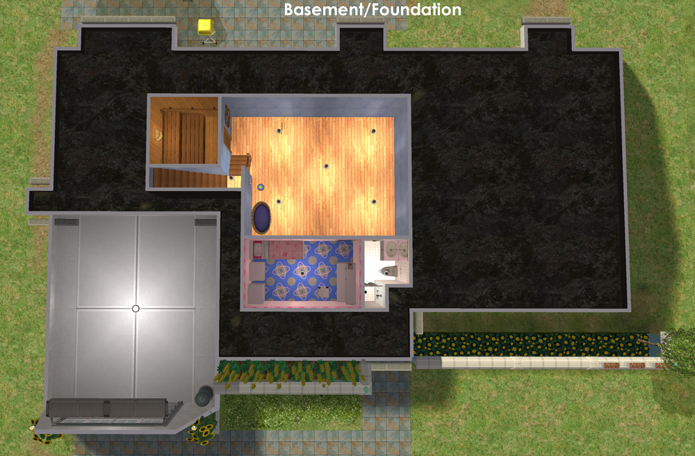 Simblr.cc - Modest 4B Ranch: MidCentury Design on a 2-Step Foundation