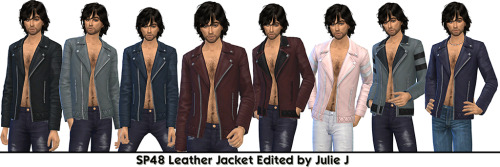 Simblr.cc - TS4: SP28 Leather Jacket Edited by Julie J