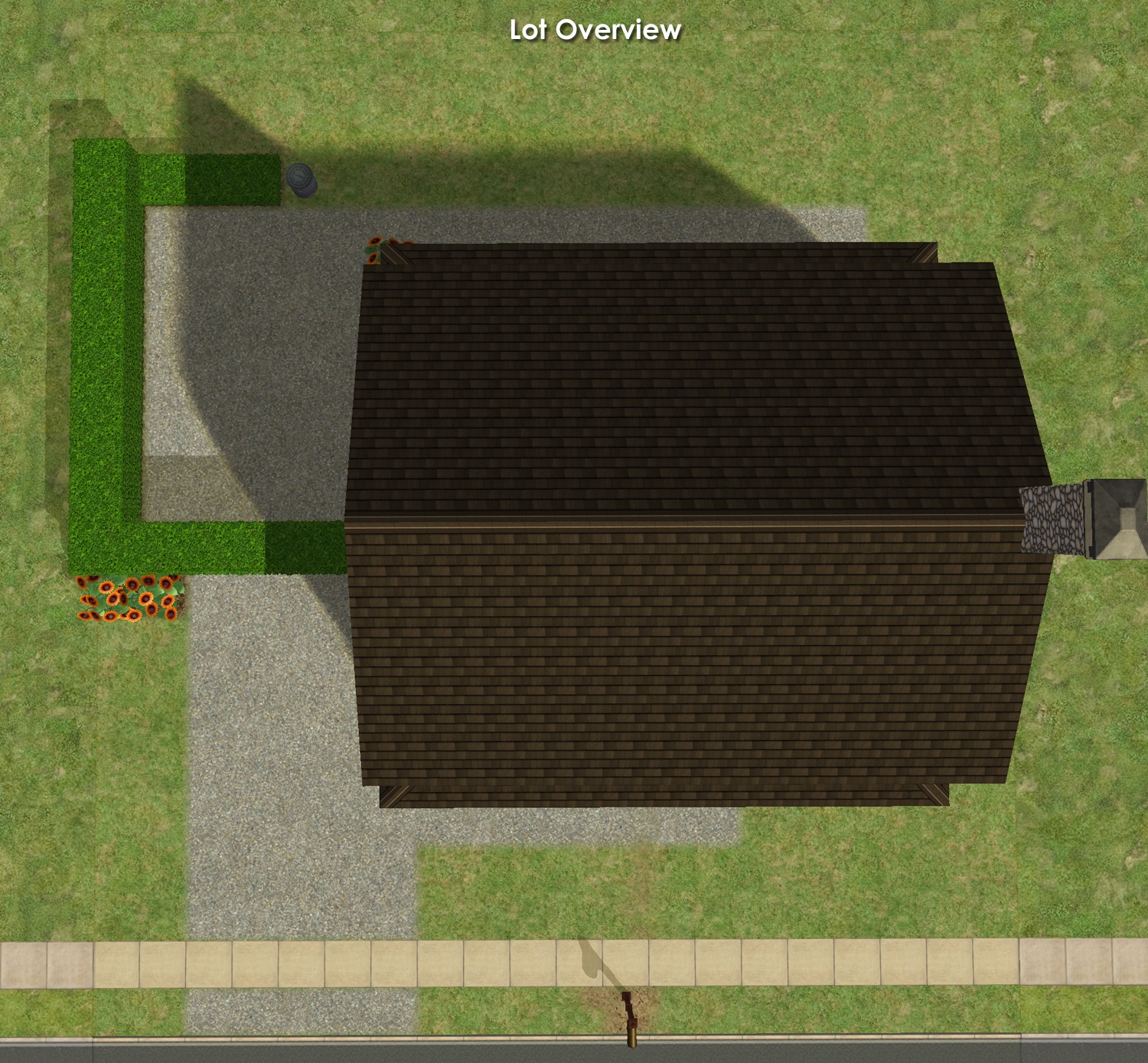 Simblr.cc - Two Small EXAMPLE lots, using the No-Slope Basement Templates