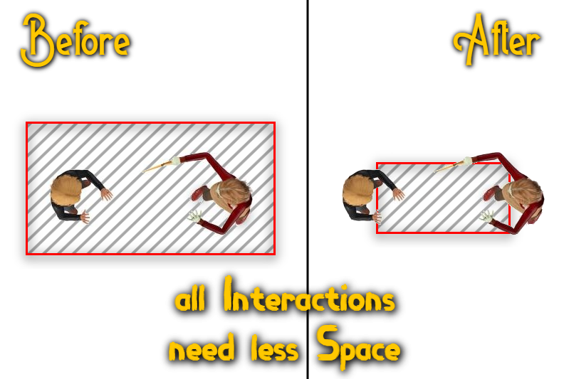 Simblr.cc - Less Space Needed: Fix: Sims need less Space