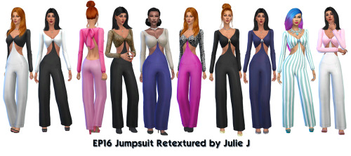 Simblr.cc - Julie J's Sims 4 CC -TS4: EP16 Jumpsuit Recolours by Julie J