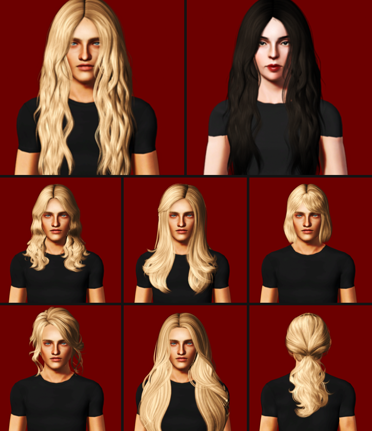 Simblr.cc - Hair Retextures bundle