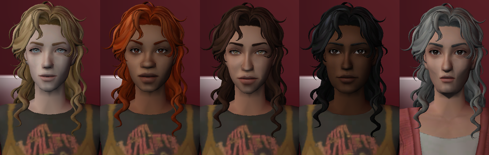 Simblr.cc - XSTECH's Sims 2 Defaults: Messy(F) Hair Default Replacement